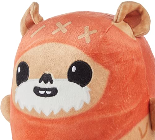 Star Wars Cuutopia 10-inch Ewok Plush, Soft Rounded Pillow Doll, Collectible Gift for Kids & Fans Ages 3 Years Old & Up
