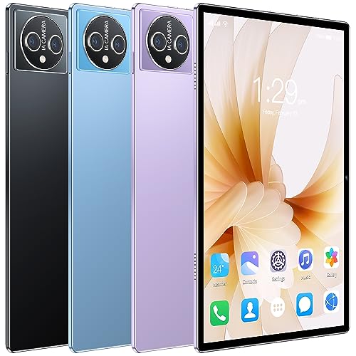 deriny X15 10 inch Android Tablet,1080p Full HD,Long Lasting Battery,Dual Camera,6GB RAM 128GB ROM,Dual SIM,WiFi,GPS,Bluetooth,Fire HD Kids Tablet,Widely Compatible with App(Blue)
