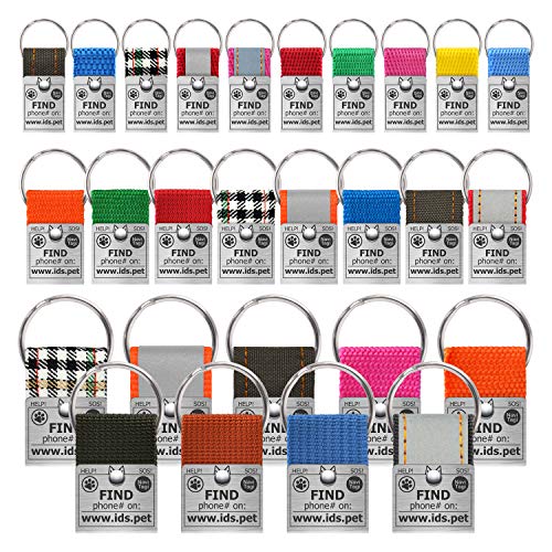 NaviTagi Pet ID Tag for Large and Extra Large Dogs. Personalized w/ID Number. Reliable Design, Stainless Steel Ring. 2 Phones Updatable Online, Name Safe (1 Tag - L)