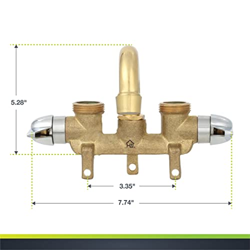 Homewerks 3310-250-RB-B Rough Brass Laundry Faucet, No Size