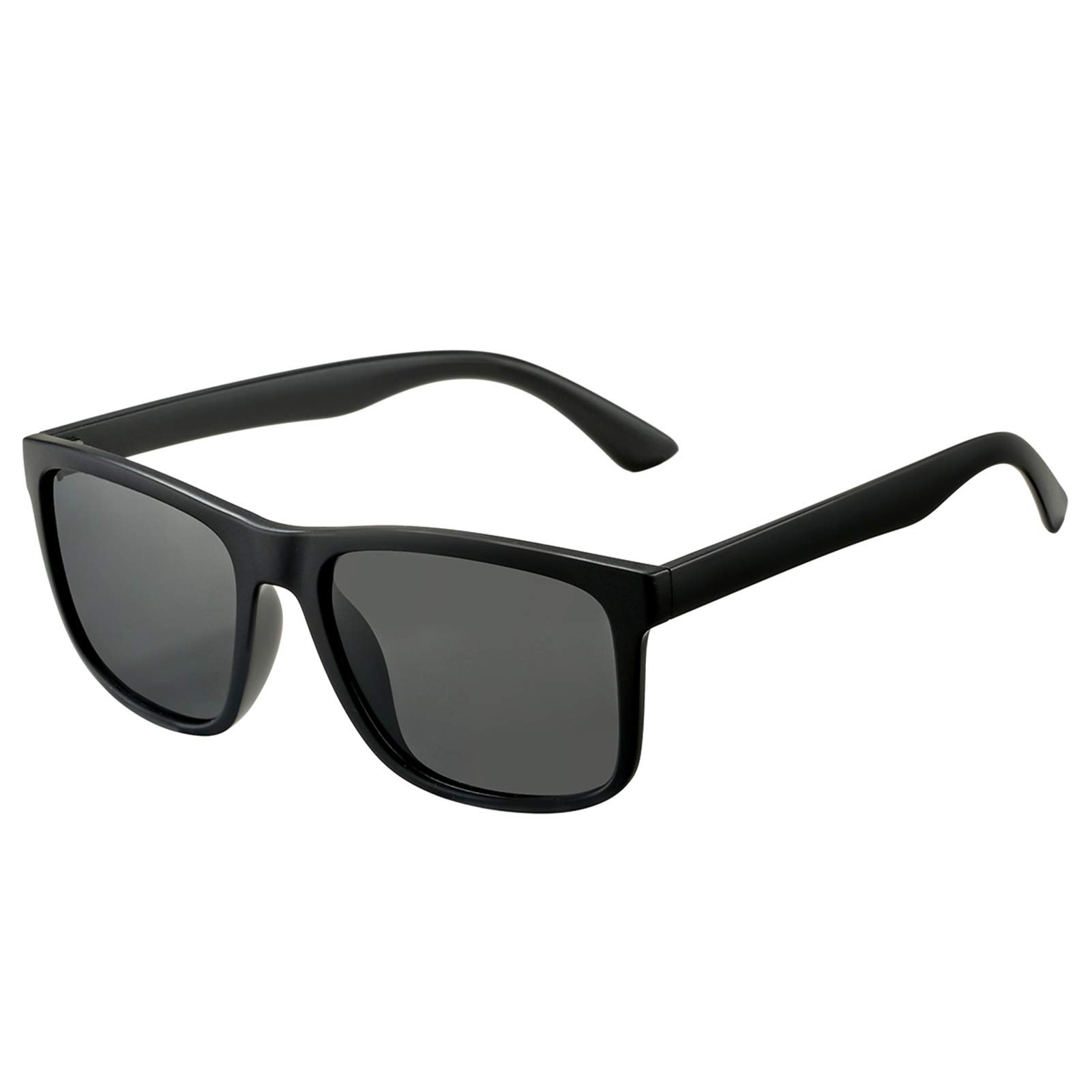 DeBuff Unisex Polarized Sunglasses Classic Retro Sun Glasses, Unbreakable TR90 Frame