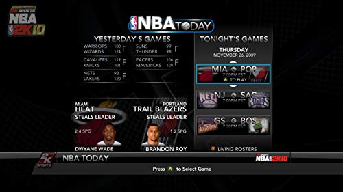 NBA 2K10 - Playstation 3 (Renewed)