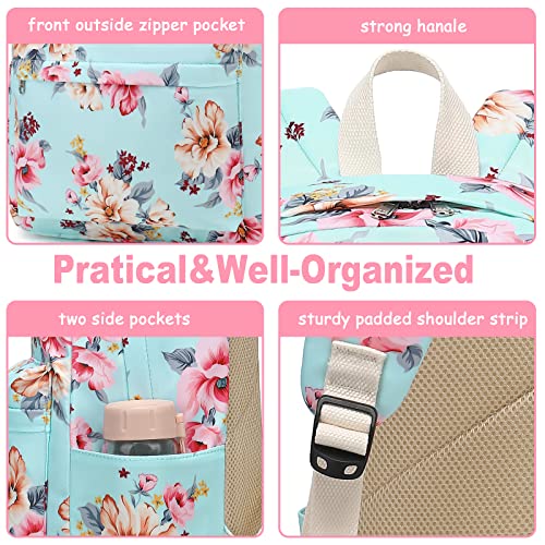School Backpack for Teen Girls Women Laptop Backpack College Bookbags Middle School Travel Work Commuter Back Pack(Orange powder peony)