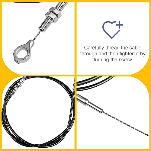 SOFO 71 Inch for Manco Go Kart Parts - Go Kart Throttle Cable GoKart Throttle Cable Kit for Predator 212 cc Engine GX160-200 Go Cart Throttle Cable Kit Go Kart Throttle Cable Kit ASW Kart Accelerator