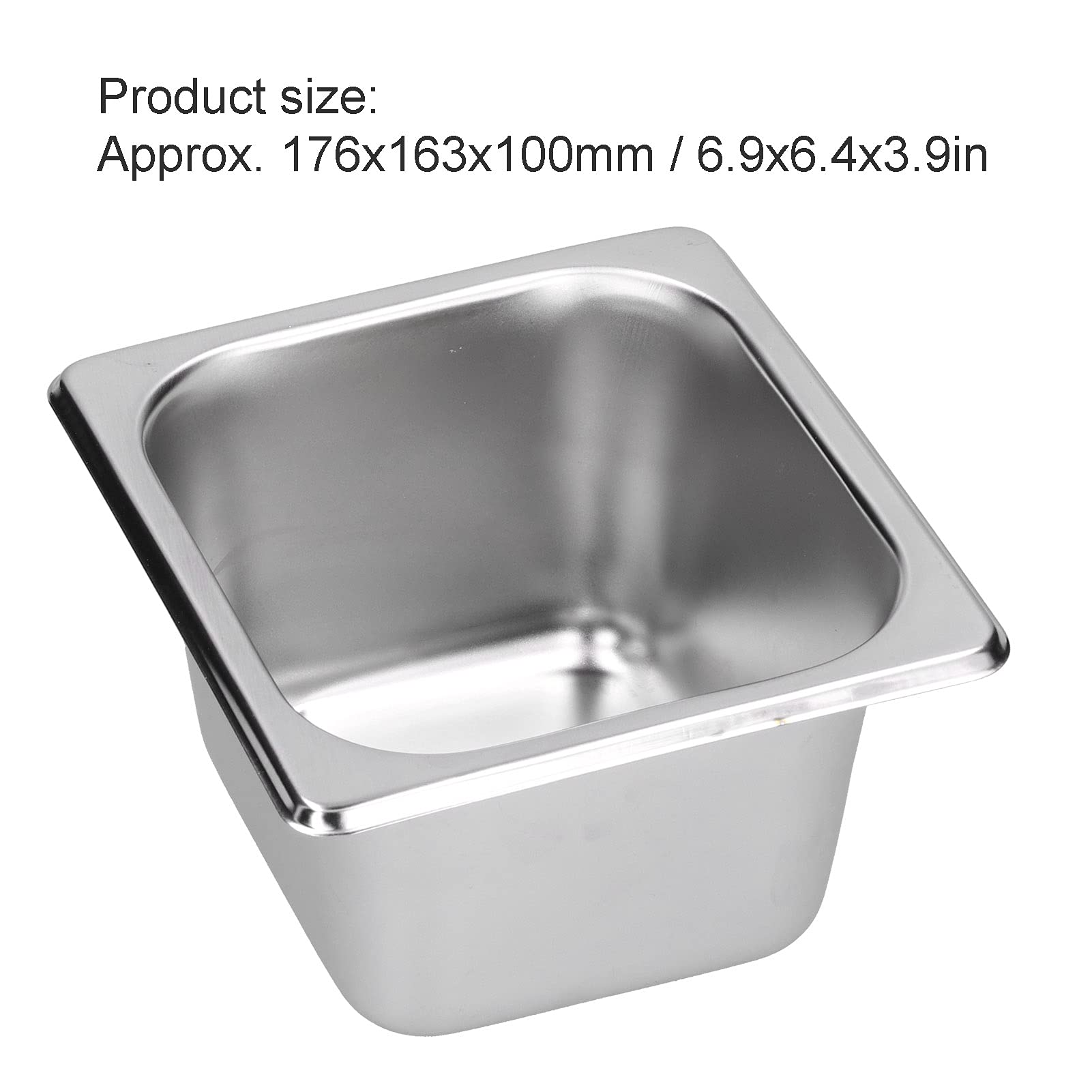 Crazy Sales Stainless Steel Buffet Server, Stainless Steel Basin Easy to Hold for Home Canteen Meal Hotels Kitchens