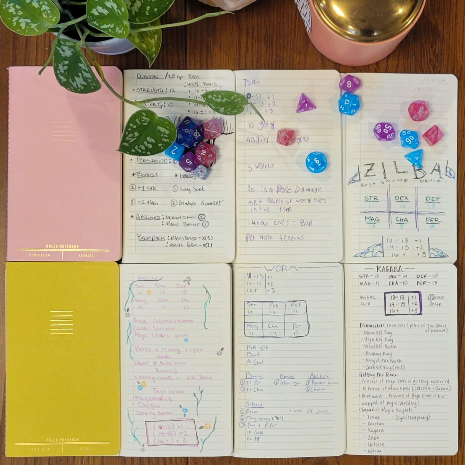 Designworks Ink 4.4" x 7.5" Flex Cover Notebook Journal with 48 Lined Pages, Cornflower Blue Notebook with Gold Foil Accents - Perfect for Office Work, Writing, and Journaling