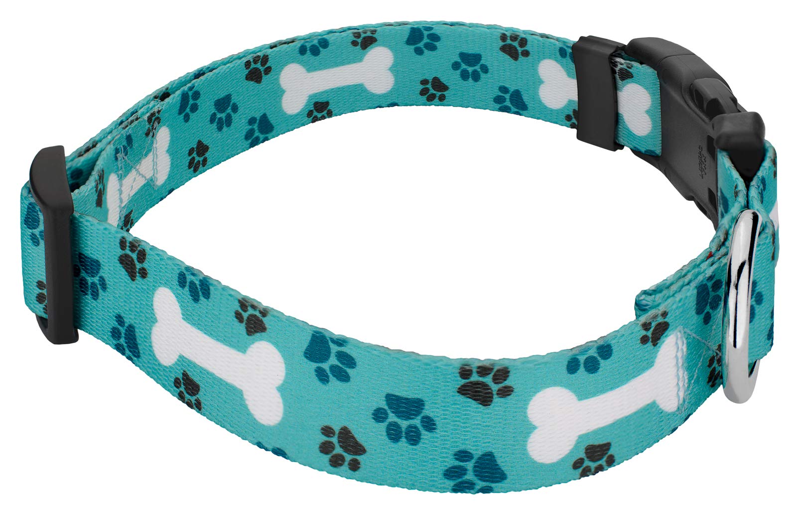 Country Brook Design - Oh My Dog Deluxe Dog Collar - Made in The U.S.A. - Dog's Life Collection featuring Playful Designs (1 Inch, Medium)