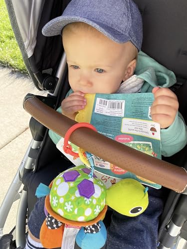 Tuffy Dinosaurs Big & Little Book - Washable, Chewable, Unrippable Pages With Hole For Stroller Or Toy Ring, Teether Tough, Ages 0-3 (Baby's Unrippable) (A Tuffy Book)