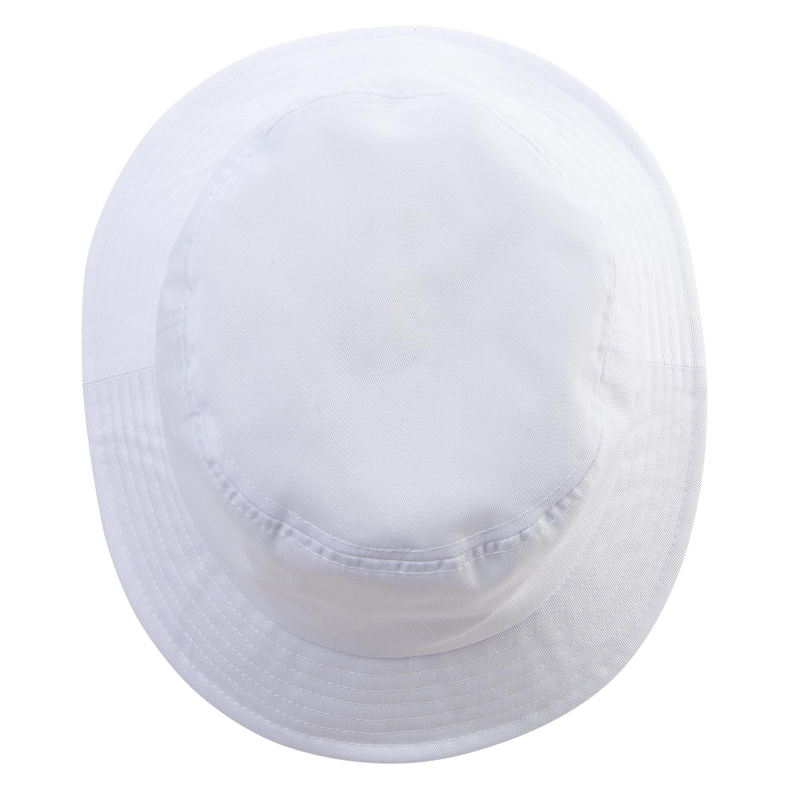 e4Hats.com Big Size Cotton Blend Twill Bucket Hat - White 2XL-3XL