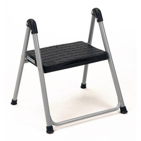 Cosco 1-Step Folding Step Stool without Handle, Large Platform Step with Slip-Resistant Feet