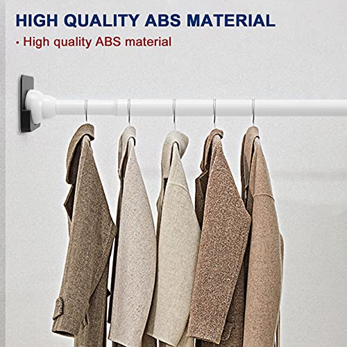 NearMoon Adhesive Shower Curtain Rod Holder | Rod Retainer | No Drilling | 3M Adhesive | Stick On | Shower Curtain Rod Not Included | 2 Pack (Matte Black)