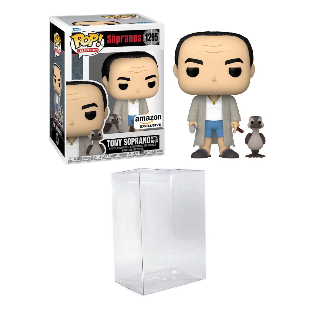 Funko POP! TV: The Sopranos - Tony Soprano in Robe with Duck Bundled with a Byron's Attic Pop Protector