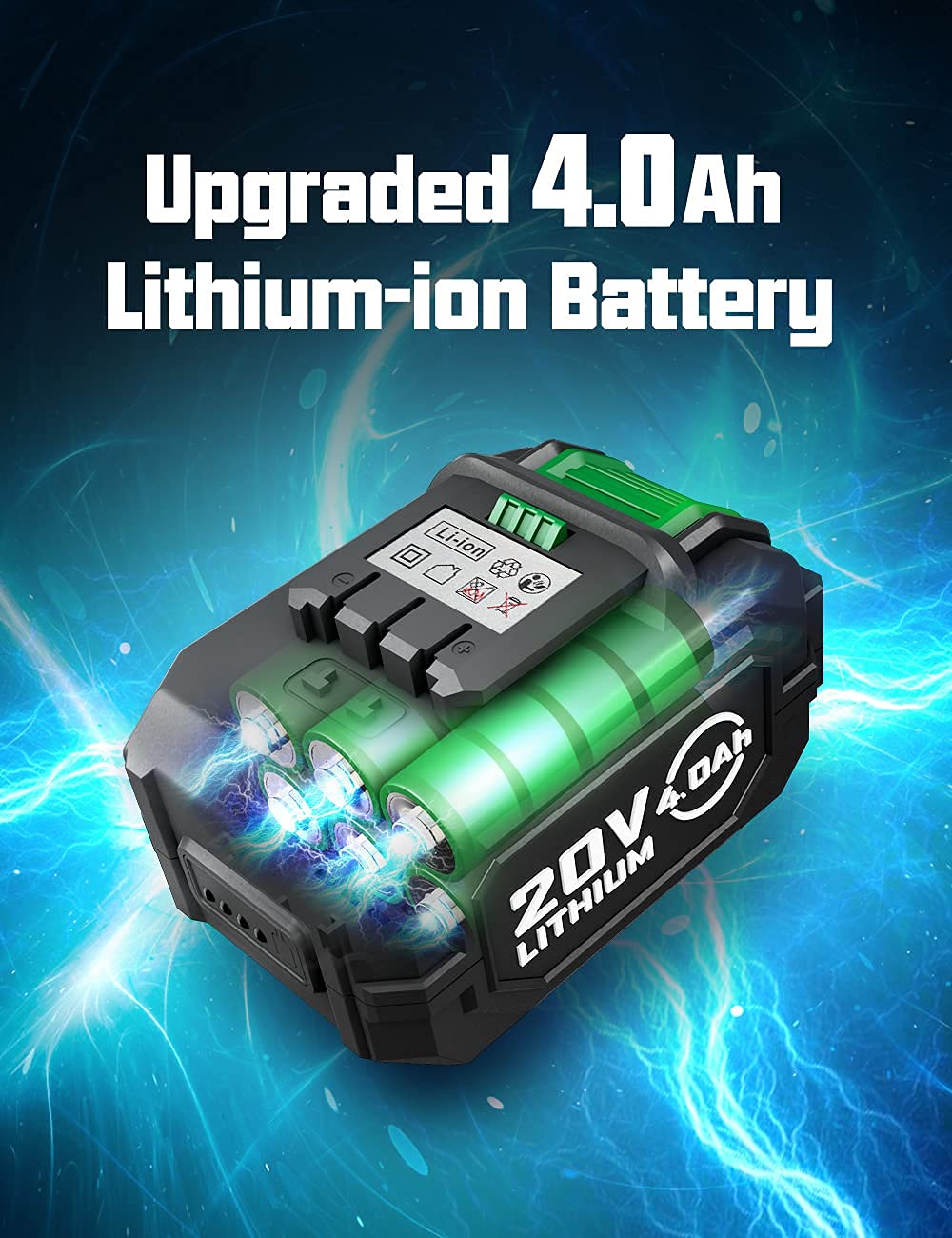 KIMO Cordless Grinder 20V Cordless Angle Grinder w/ 4.0Ah Li-Ion Battery & Charger, 9000RPM Brushless Motor, 4-1/2'' Blade, Electric Brake, 2-Position Handle, Battery Grinder Tool for Metal Wood