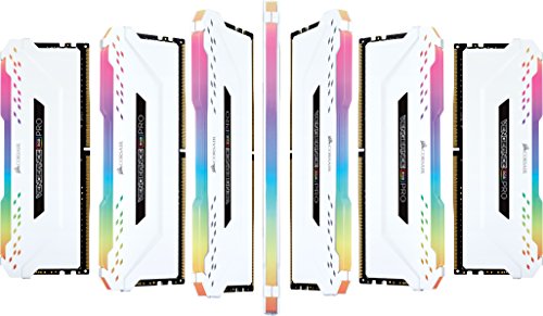 Corsair Vengeance RGB Pro DDR4 3600MHz C18 LED Desktop Memory - White 32GB (4x8GB) (Pack of 4)