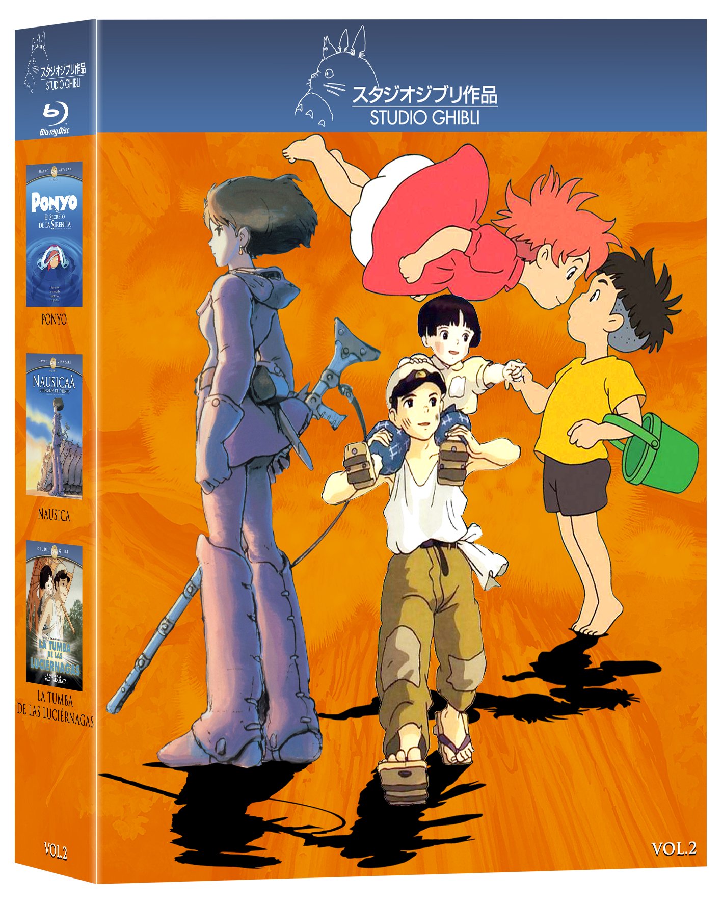 STUDIO GHIBLI [3 PELICULAS BLU-RAY/IMPORT] 1-.PONYO & 2-.NAUSICAA & 3-.LA TUMBA DE LAS LUCIERNAGAS.