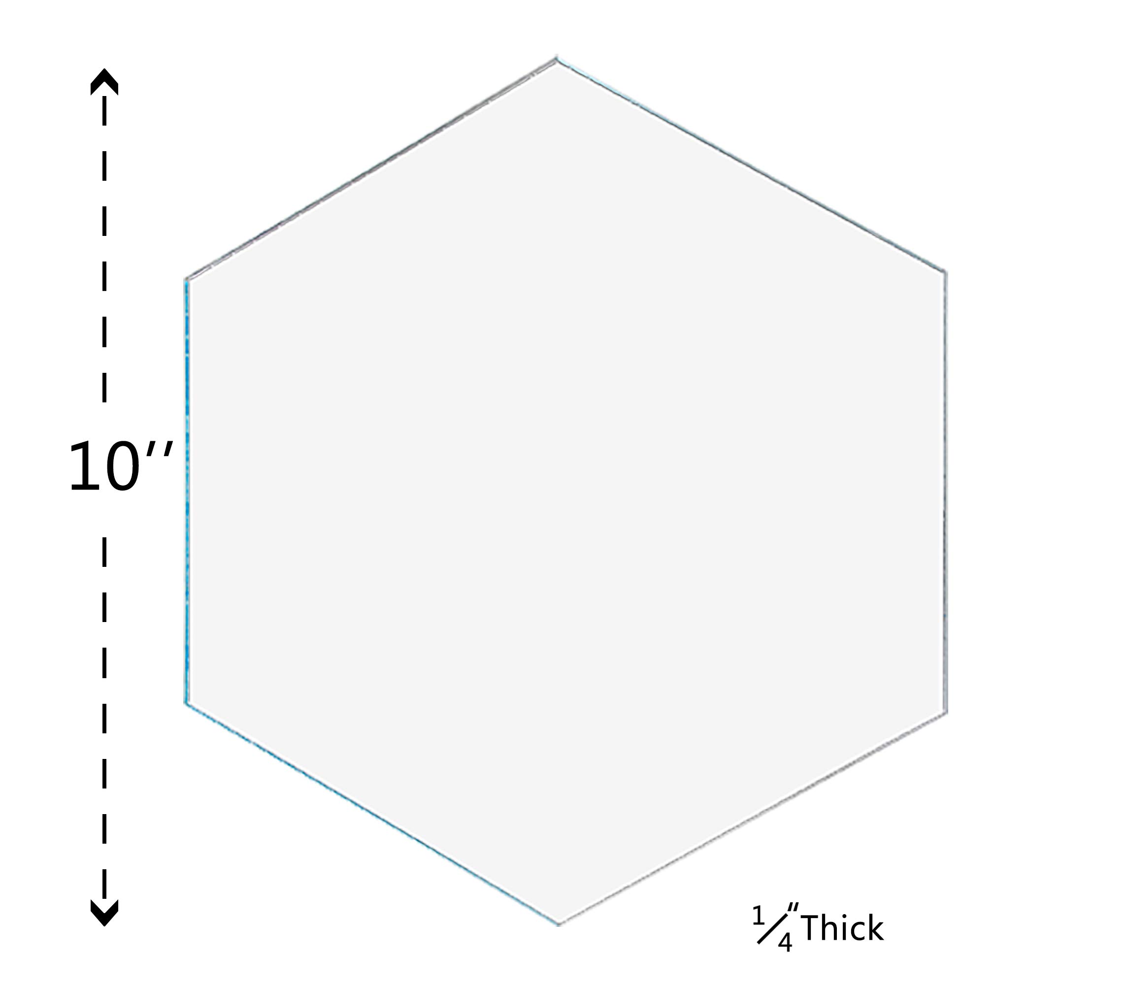 Marketing Holders 10” Hexagon DIY Table 6 Sided Wedding 1/4" Thick, .220 or .236 6MM Birthday Parties Place Card Holders Clear Acrylic Sign Cake Topper Guestbook Alternative Seating Chart Display
