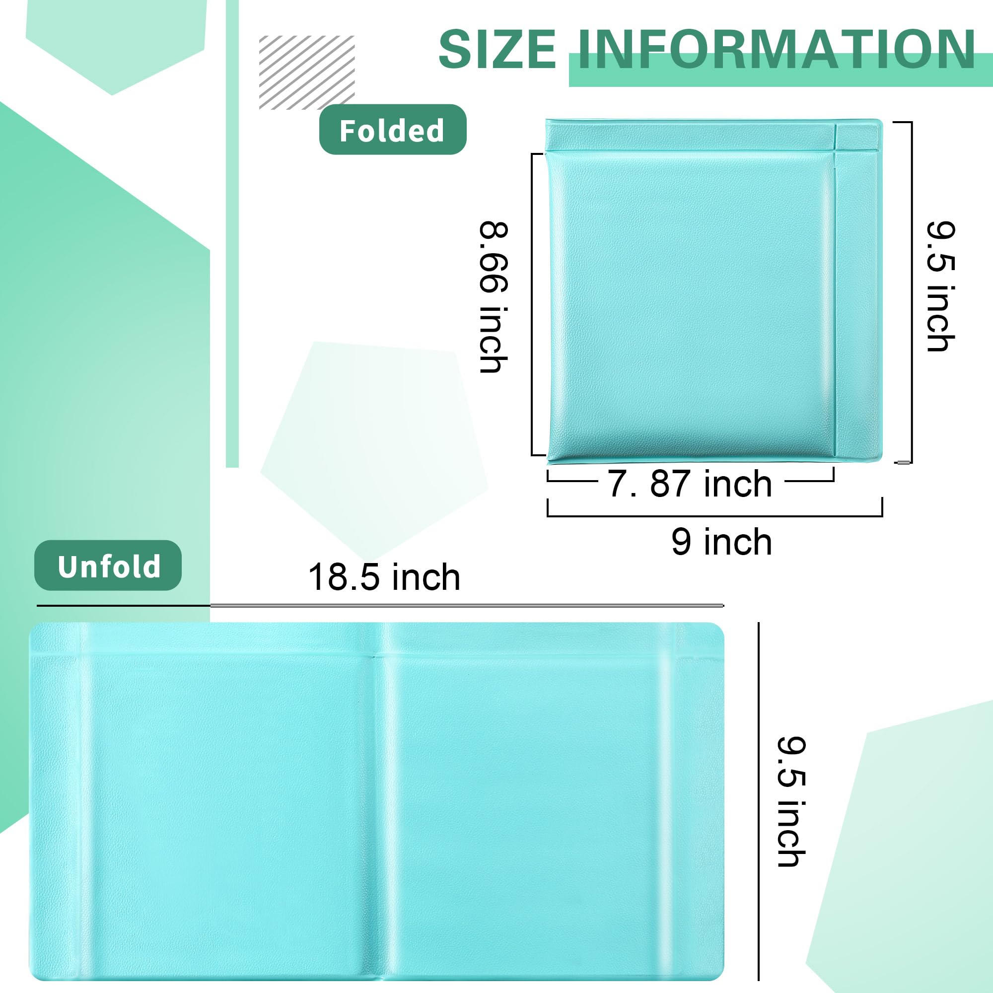 Dreyoo 2 Pack Anti Frost Mat for Freezer, Prevent Frost Foldable Universal Food Mat for Fridge, Size 47 x 24 cm