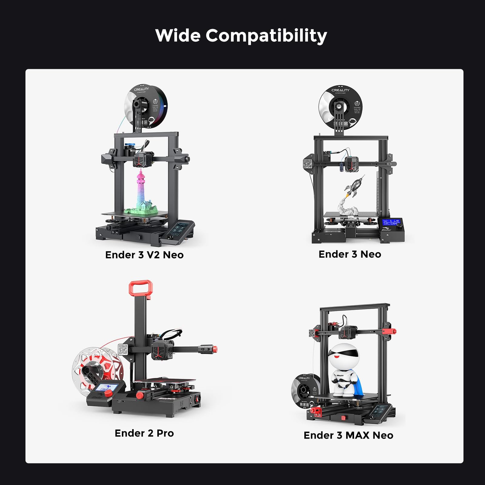 Creality Official Sprite Extruder Kit for Neo Series, Direct Drive Dual Gear Extruder SE, Compatible with Creality Ender 3 Neo/Ender 3 V2 Neo/Ender 3 Max Neo/Ender 2 Pro 3D Printers