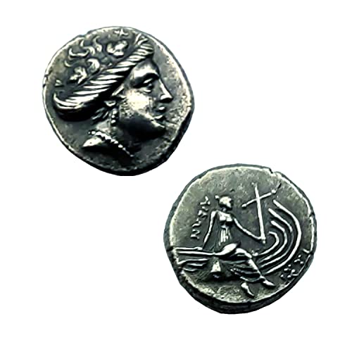 Greek Coin (200 BC) - The Nymphs of Ancient Greece, Certificate of Authenticity Included.