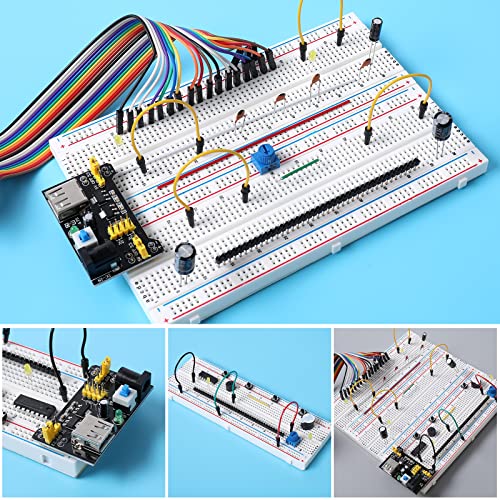 DEYUE 3 Set of Solderless Prototype Breadboard 830 tie Points Breadboard