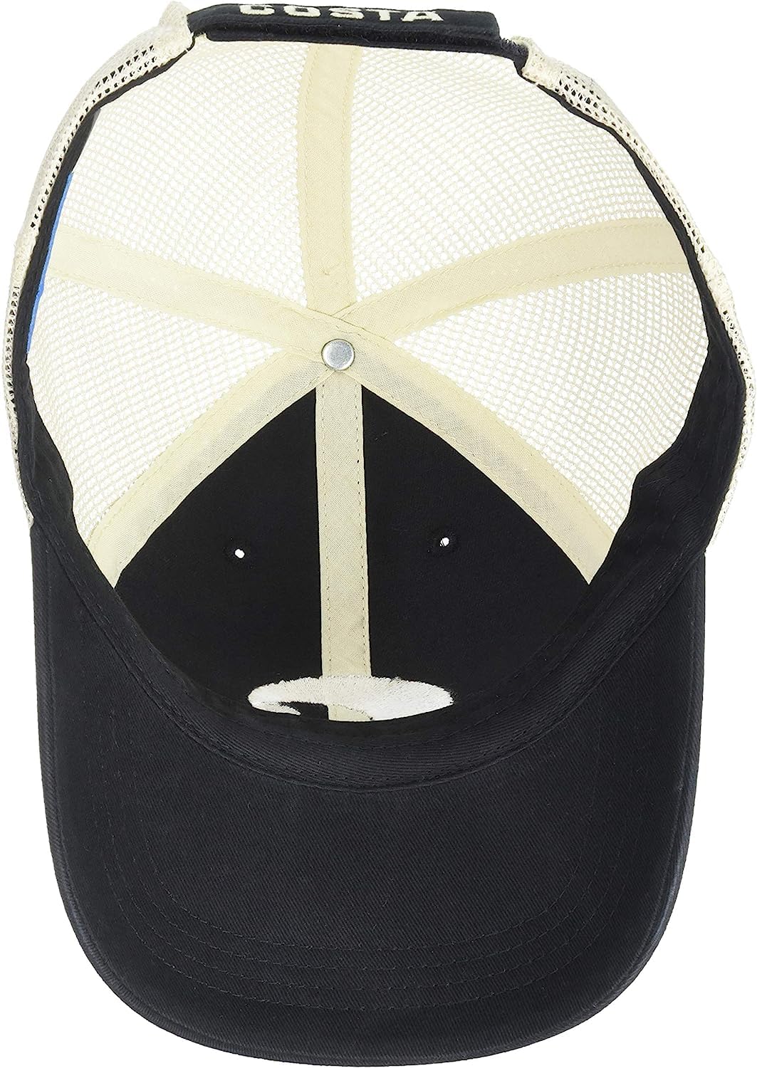 Costa Del Mar teen Trucker Hat, Black + Stone, One Size US