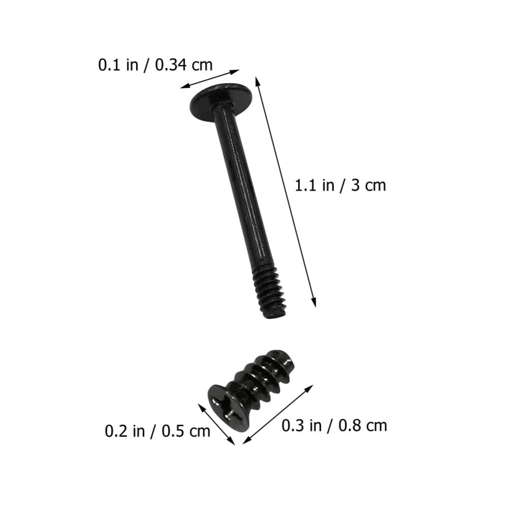 Mikikit 1 Set Chassis Fan Screws Bolts and Nuts Case Fan Screw Kit Cooling Fan Screws Self Tapping Screw Cooling Fan Mount Screws Ceiling Fan Screws Bolt Kit Steel Computer M5 Accessories