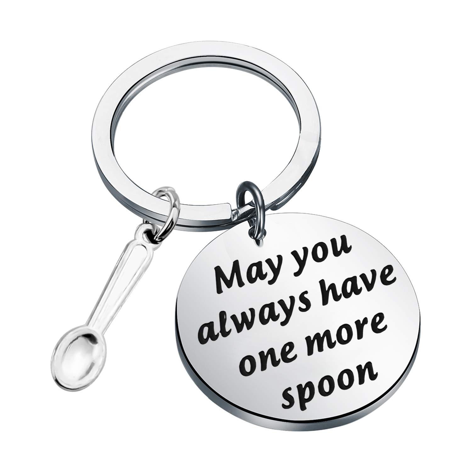 Spoon Theory Gift Fibromyalgia Gift May You Always Have One More Spoon Keychain Chronic Illness Gift (More Spoon Keychain)