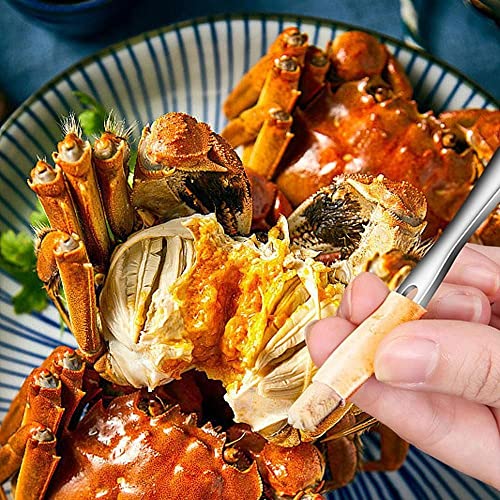 Stainless Steel Seafood Forks 8.07" Kitchen Picnic Seafood Tool Lobster Fork(gold)