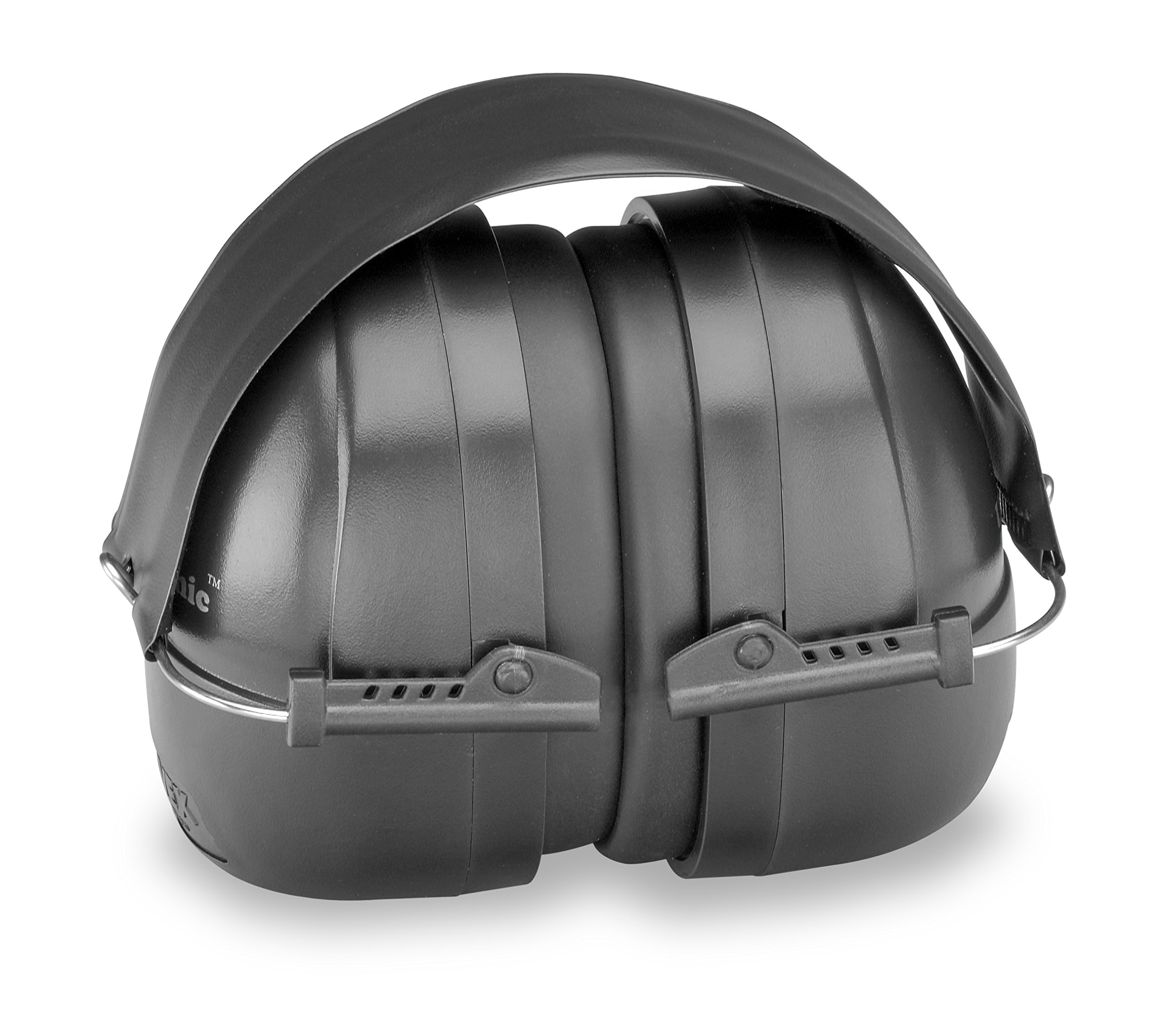 Delta Plus HB-550 Model WELHB550 UltraSonic Foldable Muff Safety Glasses, Black/Black, One Size