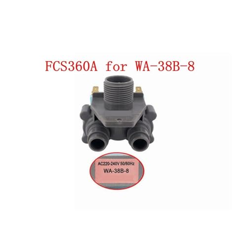 Drum Washing Machine Water Inlet Solenoid Valve Double Head Water Inlet Valve Part FCS360A for WA-38B-8 ,Compatible for Toshiba