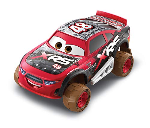 Mattel Disney Cars Toys XRS Mud Racing Racing T. G. Castlenut Vehicle 155 Scale Die-Casts, Real Suspensions, Off-Road, Dirt-Splashed Design, All-Terrain Wheels, Ages 3 and up​