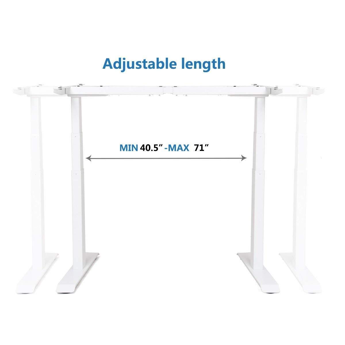 COSTWAY Electric Standing Desk, White
