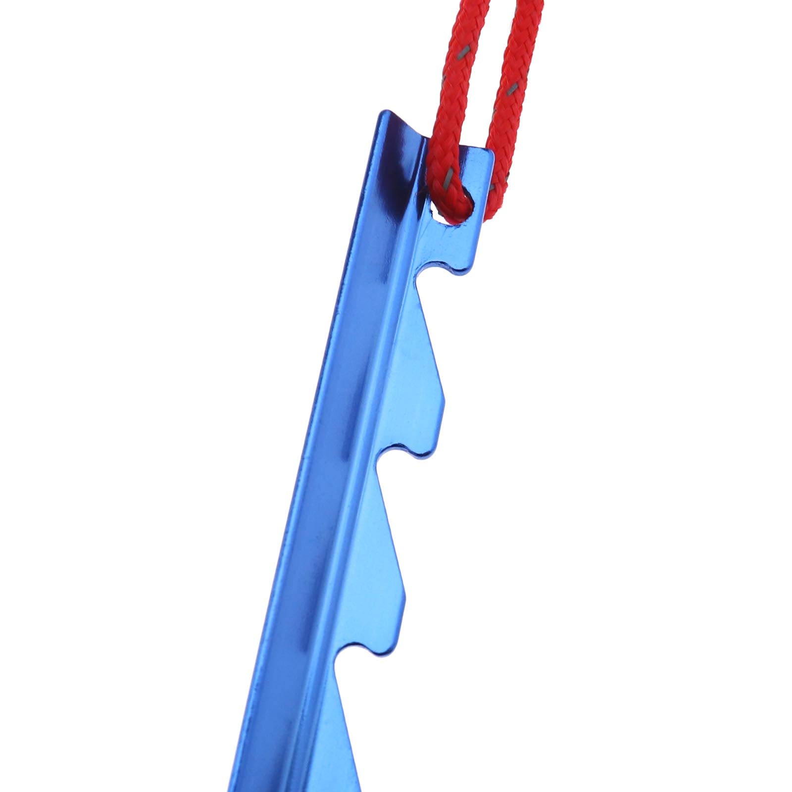 Create idea 20Pcs Ground Outdoor Hiking Camping Tent Peg Portable Stakes Tent Nail Titanium Alloy Blue