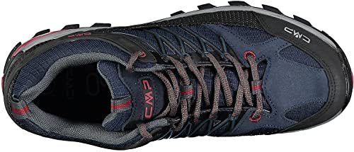 CMP Men's Rigel Low Trekking Shoe Wp Rise Hiking Boots, Black Asphalt Syrah 62bn, 6.5