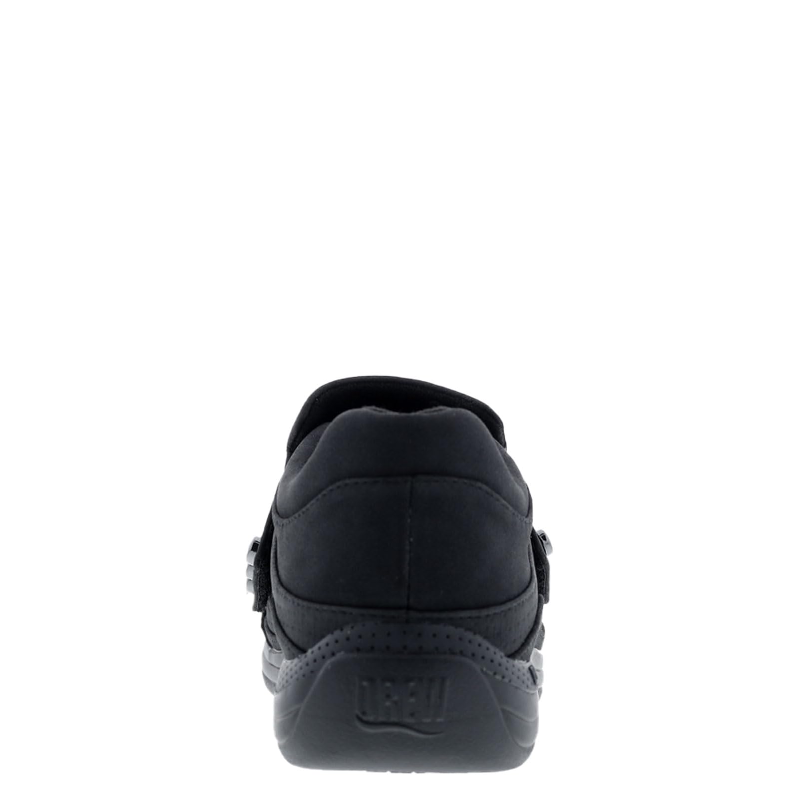 Drew Women's Bouquet Black Nubuck Casual Shoe, 7 Wide (D/E) US