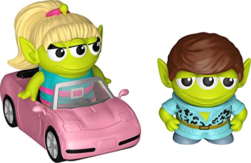 Mattel Pixar Alien Action Figures 2-Pack, Barbie and Ken Remix Figures with Toy Car, Collectible Gifts