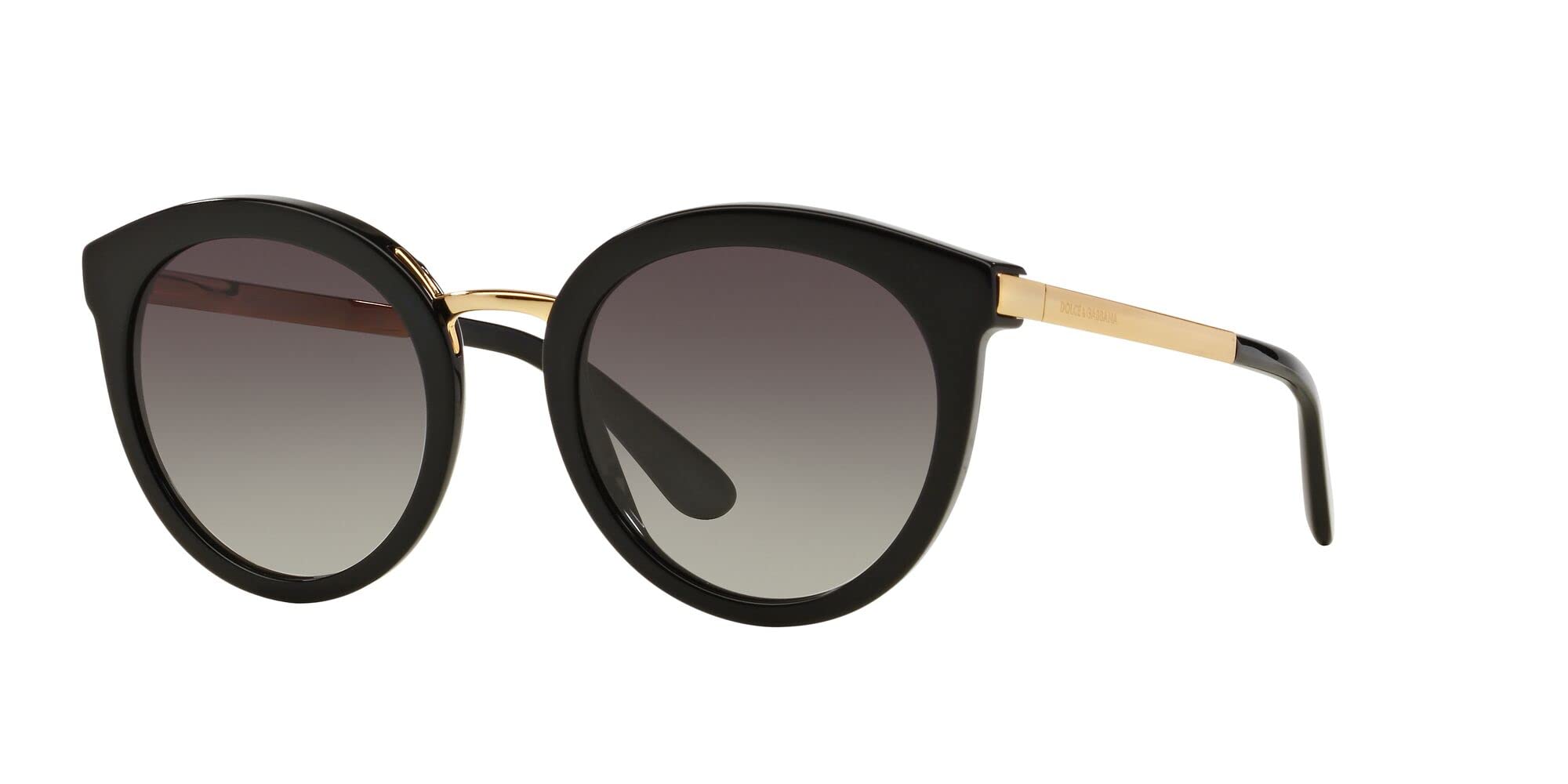 D&G Dolce & Gabbana Women's 0DG4268 Square Sunglasses, Black Gradient, 52 mm