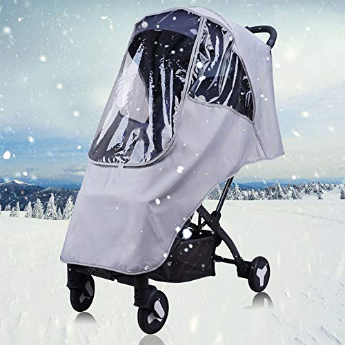 FAMKIT Baby Buggy Rain Cover Stroller Waterproof Rain Cover EVA Stroller Accessories Universal Wind Dust Shield