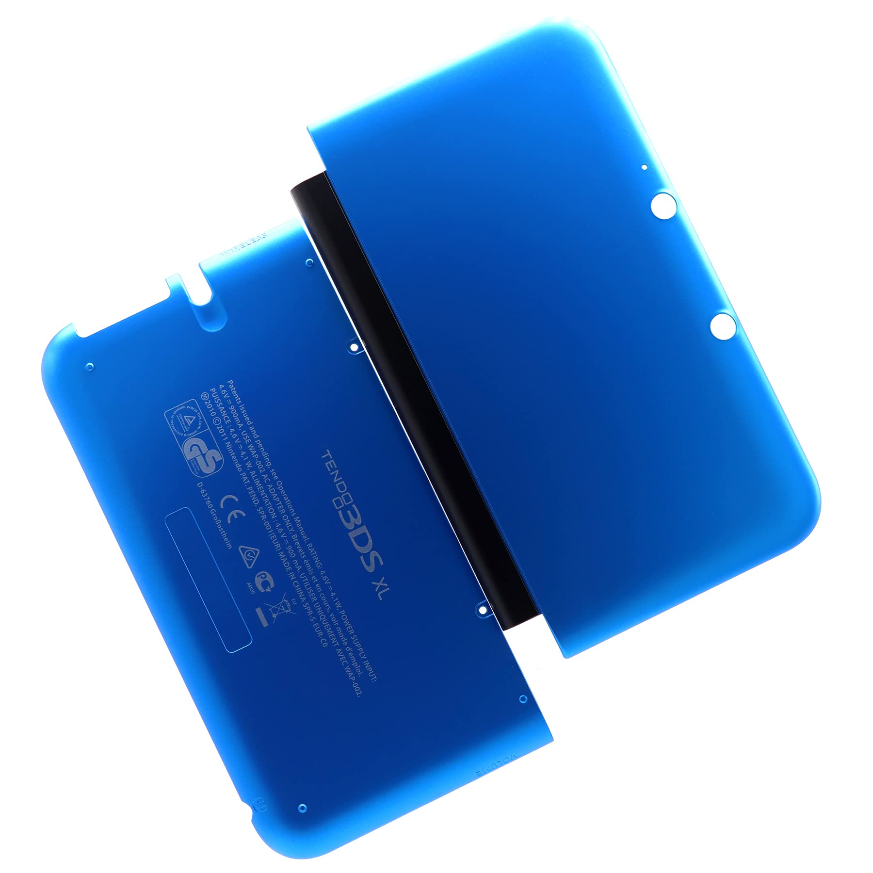 Deal4GO Housing Shell kit Front Top & Bottom Back Cover Plates Replacement for Nintendo 3DS XL / 3DS LL 2012 Console (Blue)