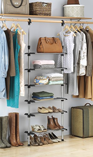 Whitmor 6 Shelf Closet System - Adjustable Closet Maximizer