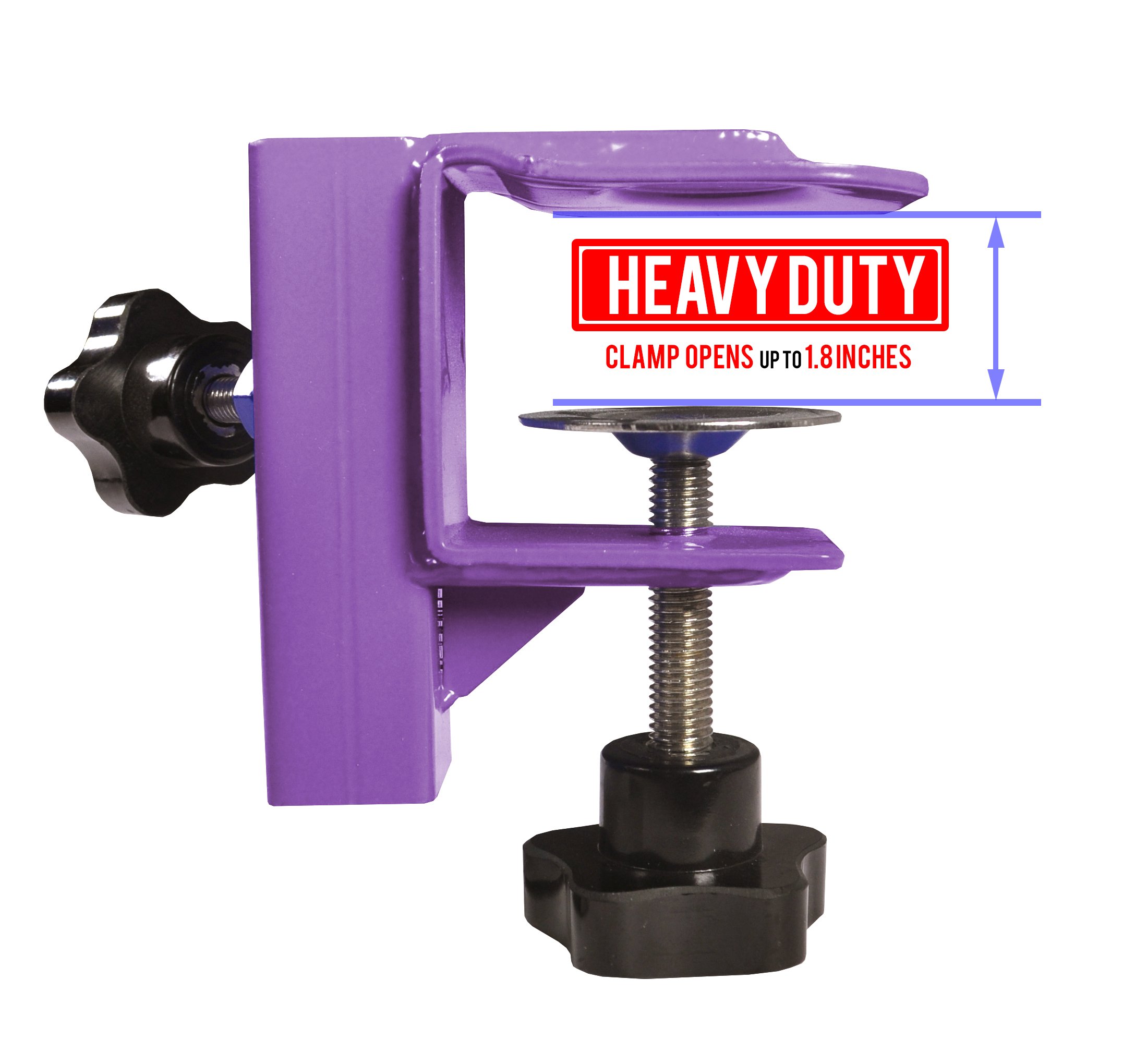 Downtown Pet Supply Dog Grooming Arm with Clamp and Grooming Loop, 2 Haunch, Purple - Adjustable, Steel Grooming Table Arm with Table Clamp, No Sit Haunch Holder Dog Grooming Restraint and Loop