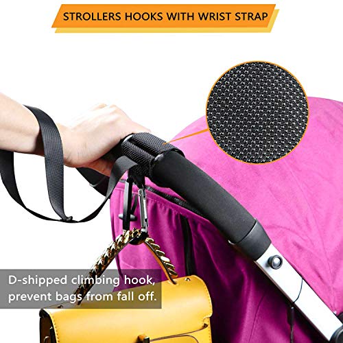 FANGSUN Universal Stroller Cup Holder, Pram Cup Holder, Bottle Organizer for Stroller, Drink and Coffee Cup Holder