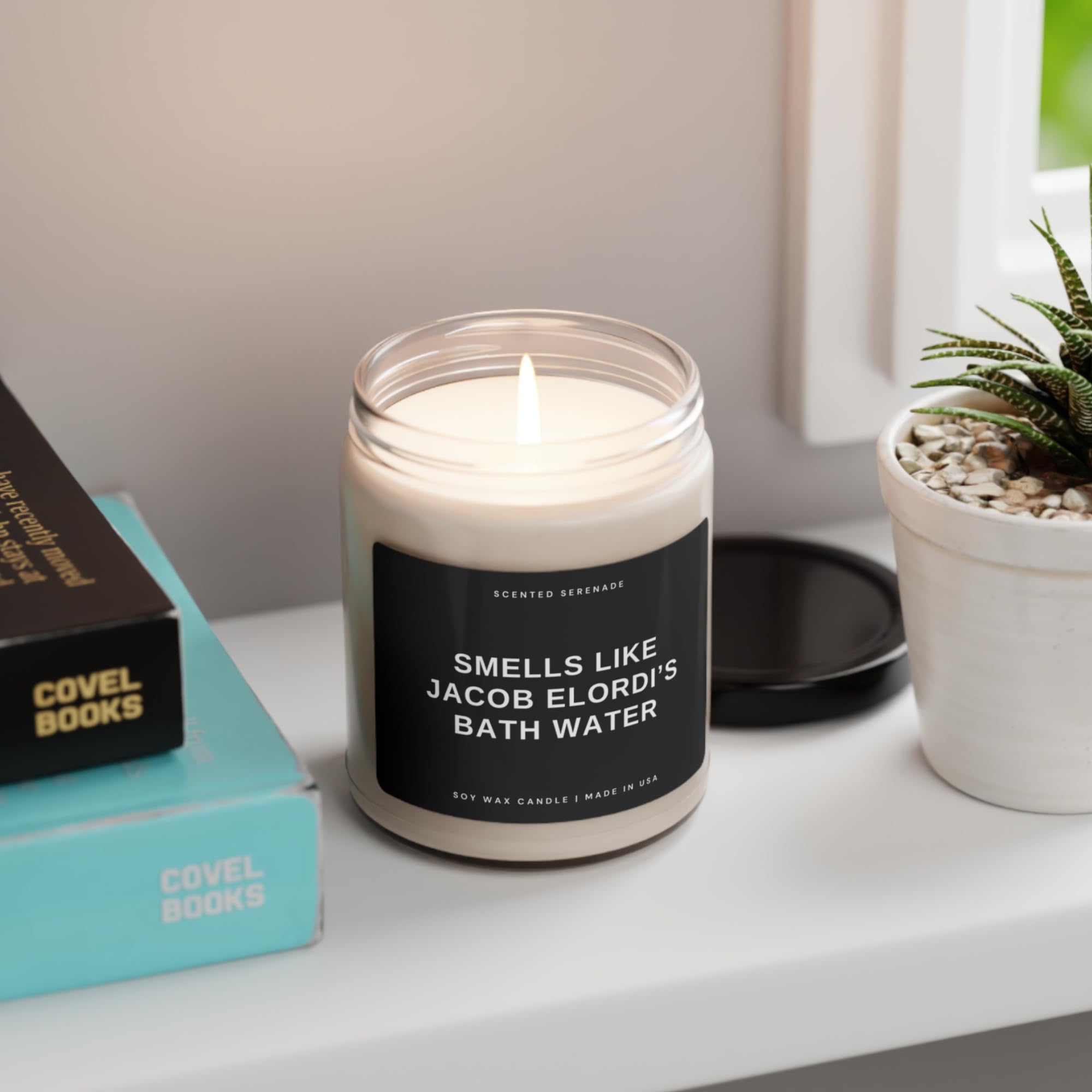 Smells Like Jacob Elordi Bath Water Candle, Ecofriendly Soy Wax Candle - 9oz