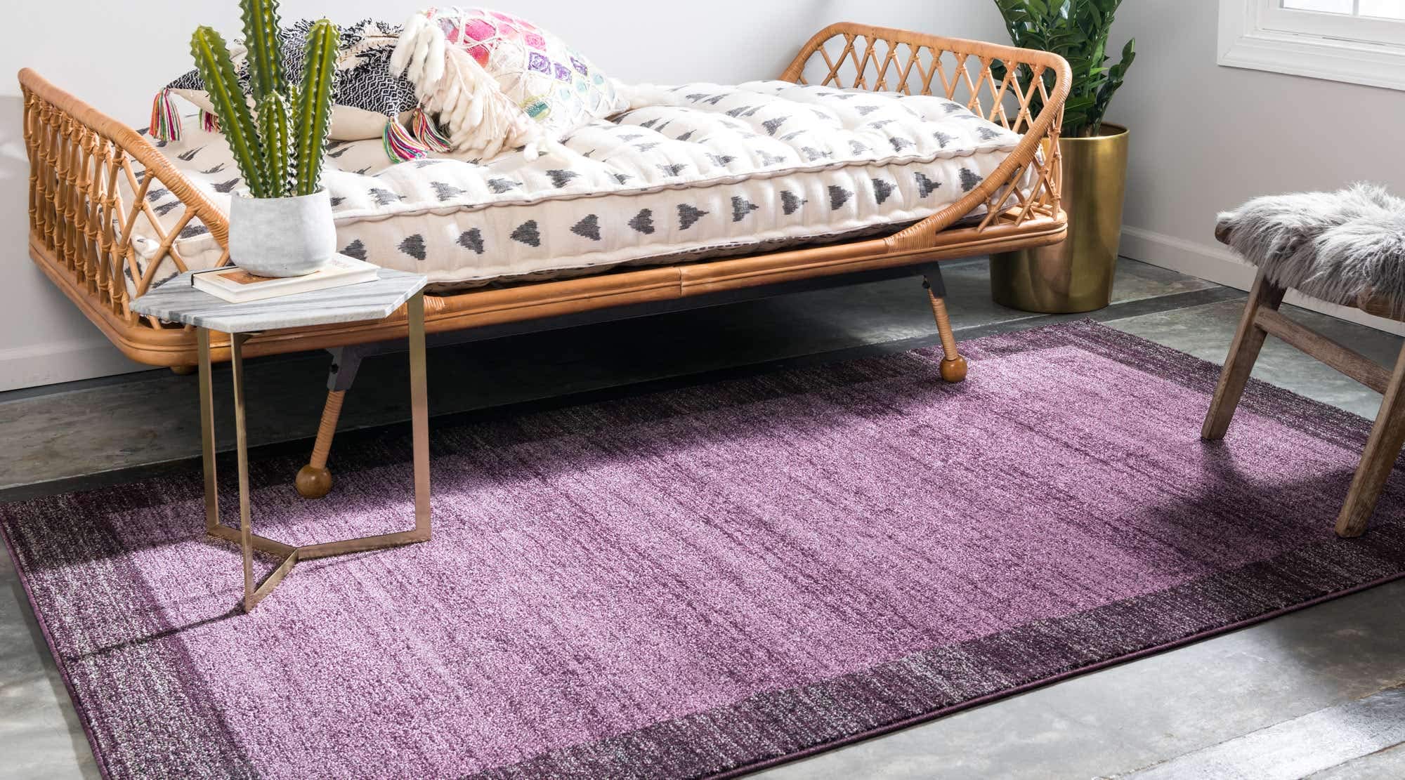 Unique Loom Del Mar Collection Area Rug - Abigail (2' 2" x 3' 1" Rectangle, Violet)