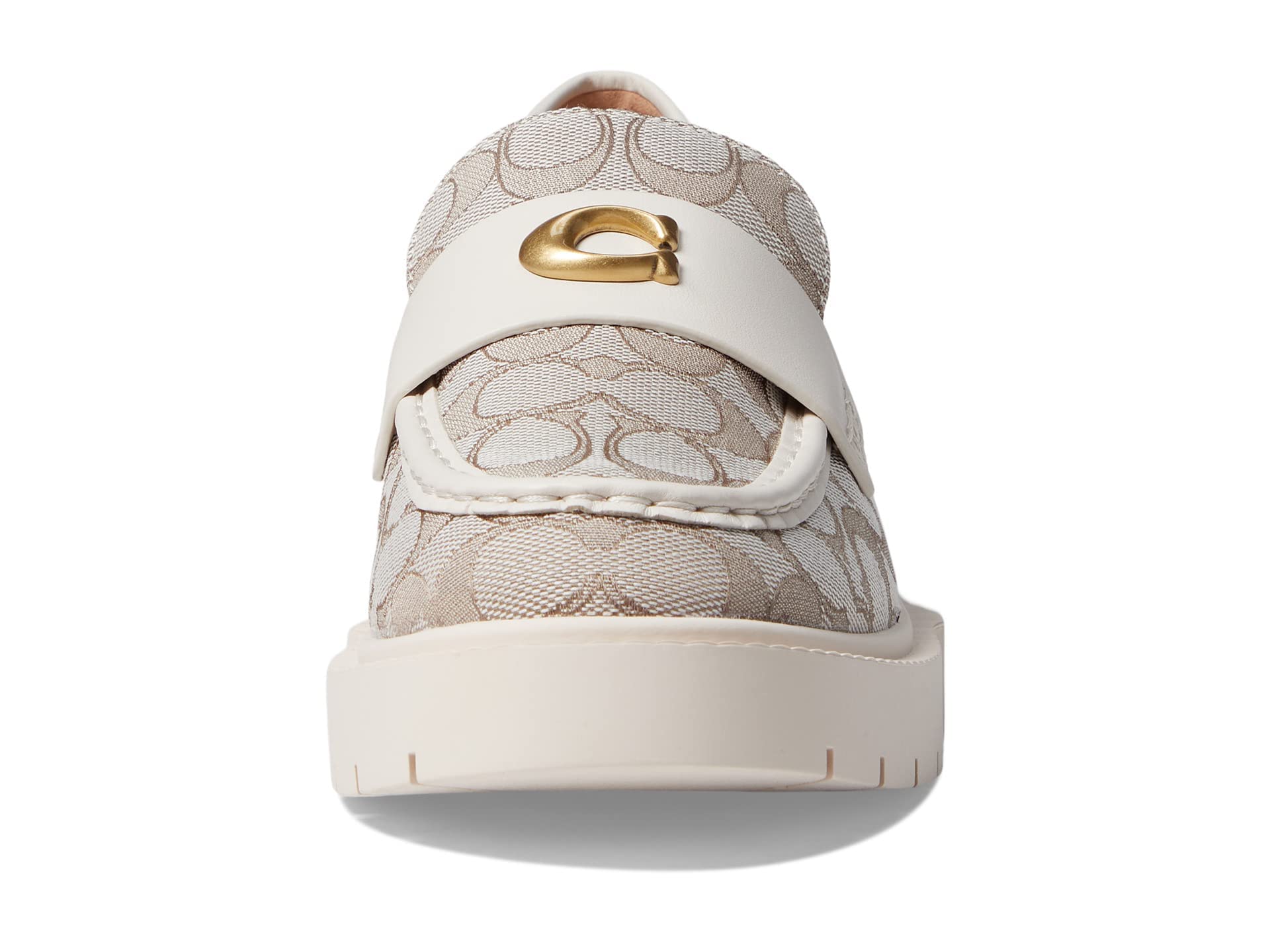 Coach Leah Jacquard Loafer Stone/Chalk 5.5 B (M)