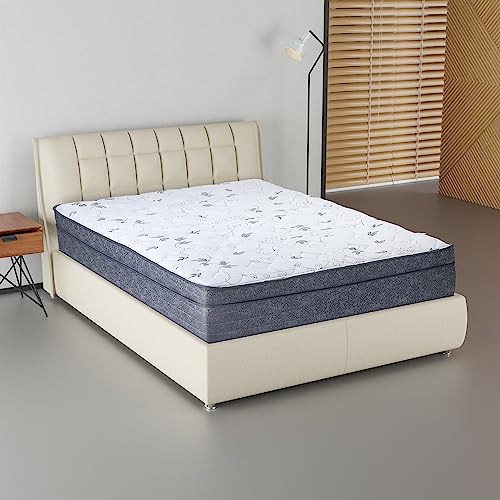 Nutan, 12-Inch Euro Top Firm Foam Encased Mattress/Orthopedic Support for A Restful Night, King