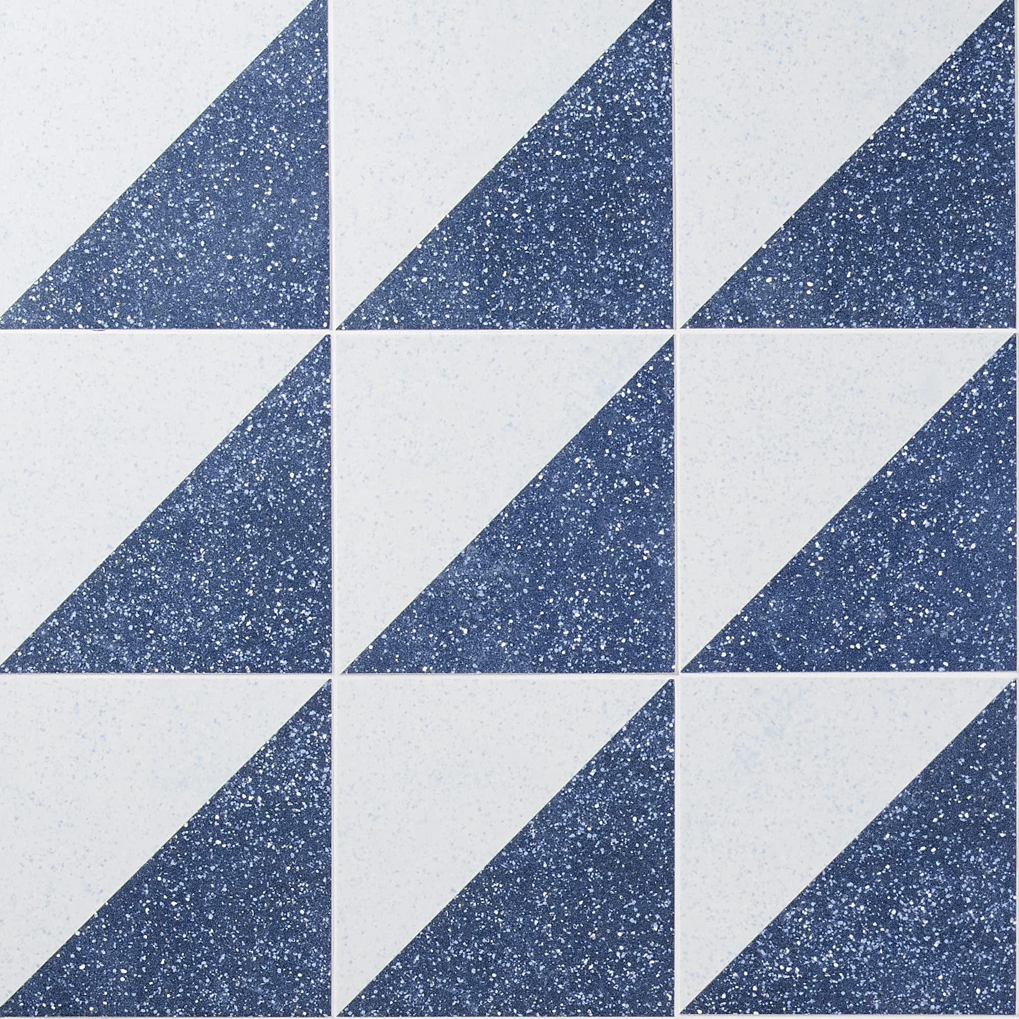 Elizabeth Sutton Cameo Terrazzo Dos Navy 7.87 in. x 7.87 in. Matte Porcelain Floor and Wall Tile (10.76 Sq. Ft. / Case)