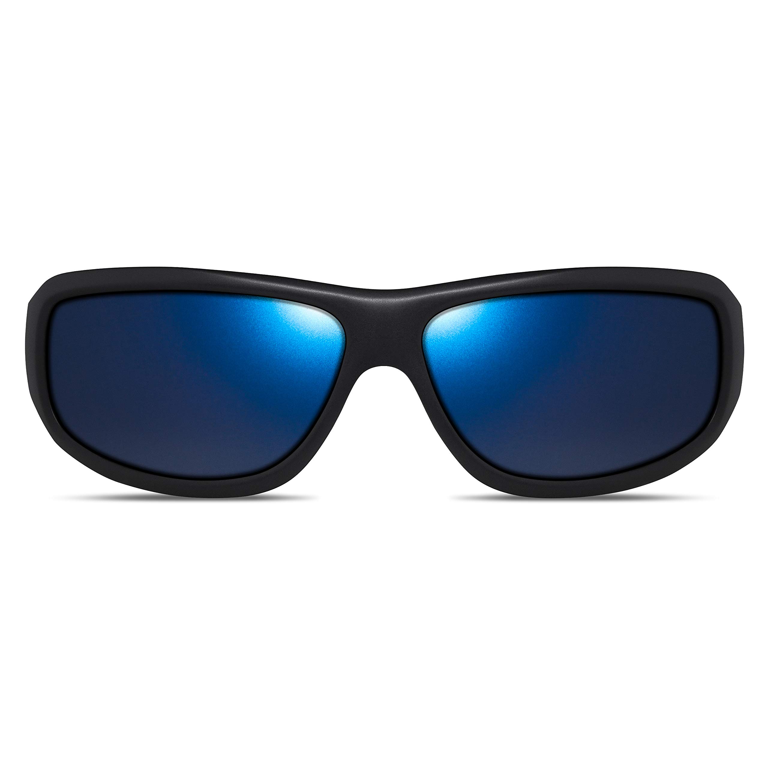 Dillon Optics Smoke Polarized Sunglasses (Matte Black, Blue NIR)