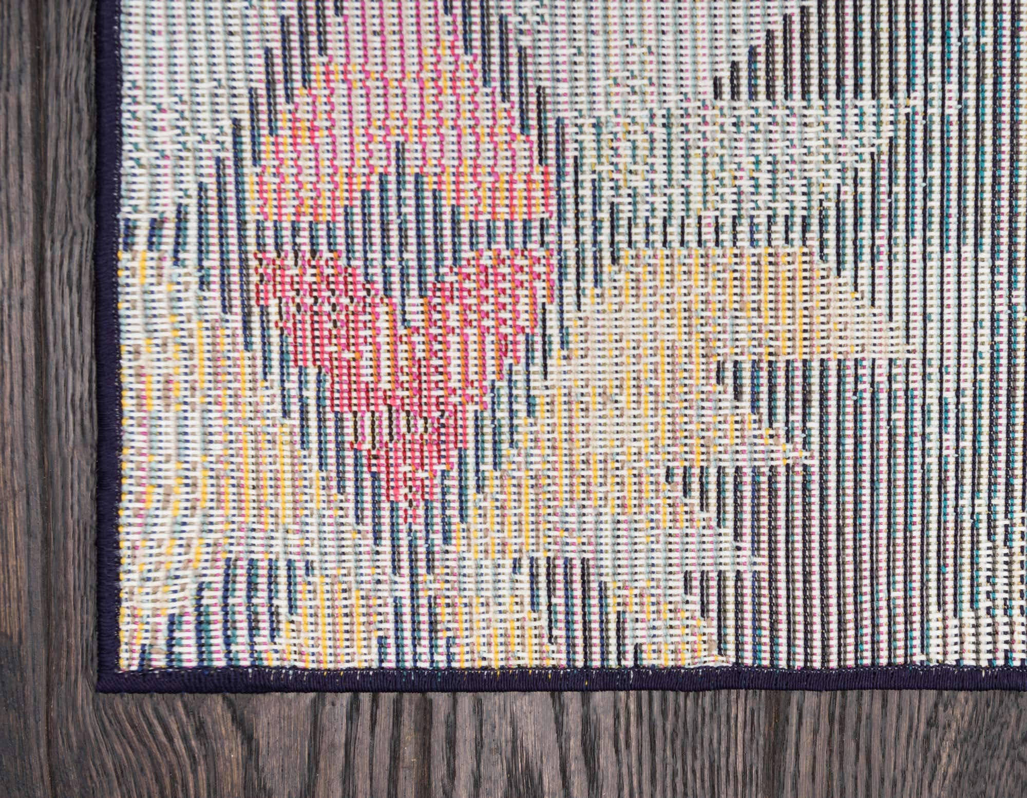 Unique Loom Sedona Collection Southwestern, Over-Dyed, Modern, Pattern, Tribal, Abstract Area Rug, 4' 0" x 6' 0", Navy Blue/Gray