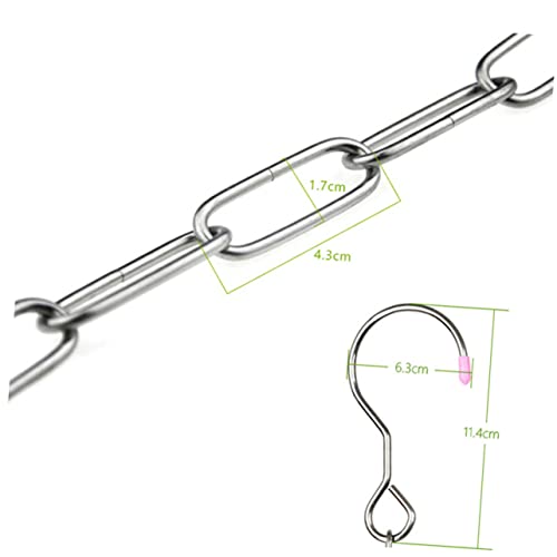 Zerodeko 3pcs Metal Clothing Rack Stainless Steel Chain Portable Drying Rack Clothes Storage Chains Display Hanging Chain Adjustable Clotheslines Clothes Drying Chain Clothes Drying Rack